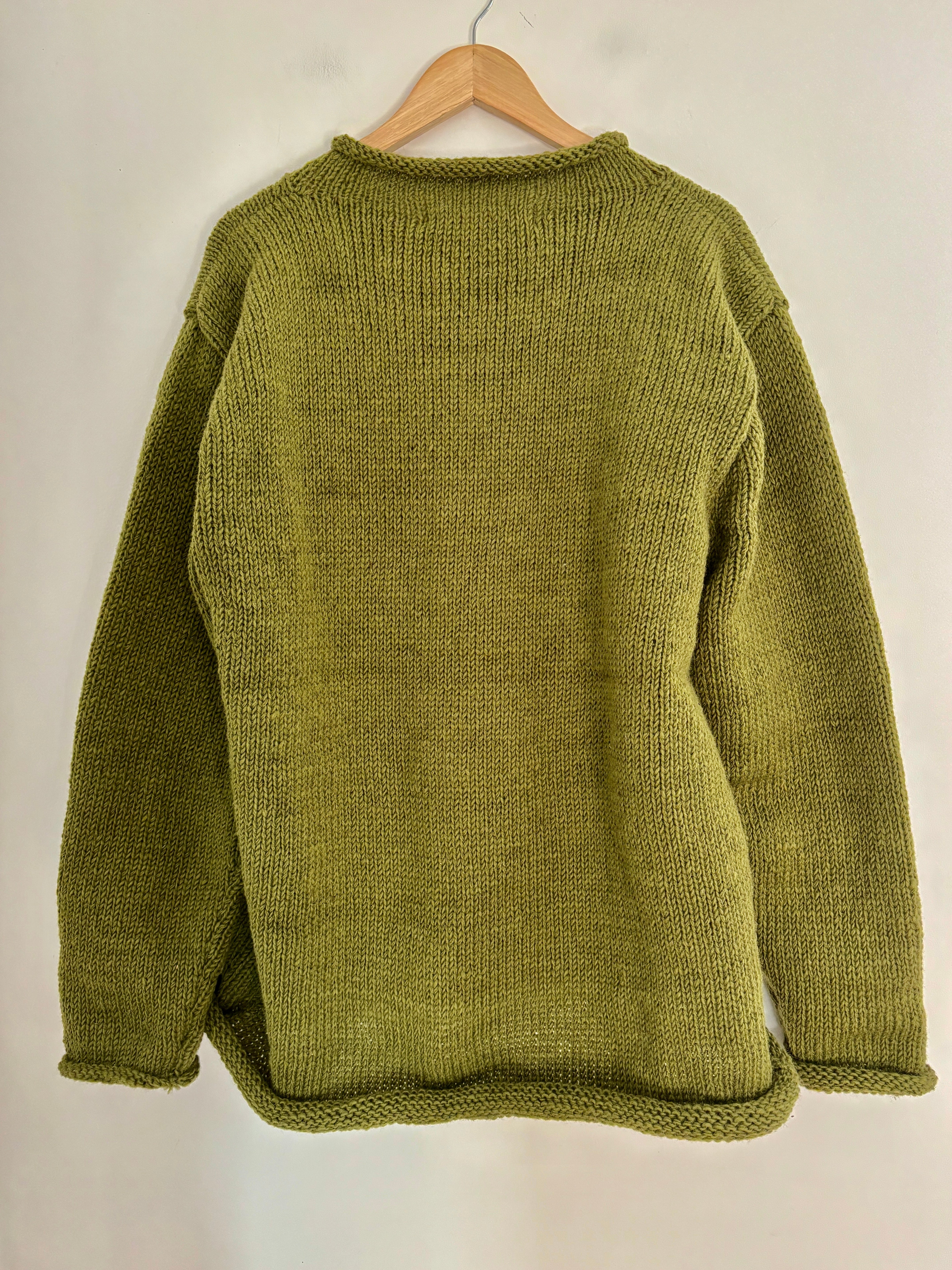 Green Mushroom Knitted Wool Jumper – EthicalRoots
